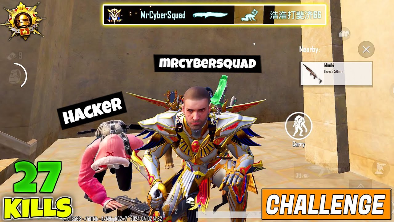 😱 OMG !! ULTIMATE VICTOR PHARAOH X-SUIT KNOCKED HACKER WITH KNIFE ...