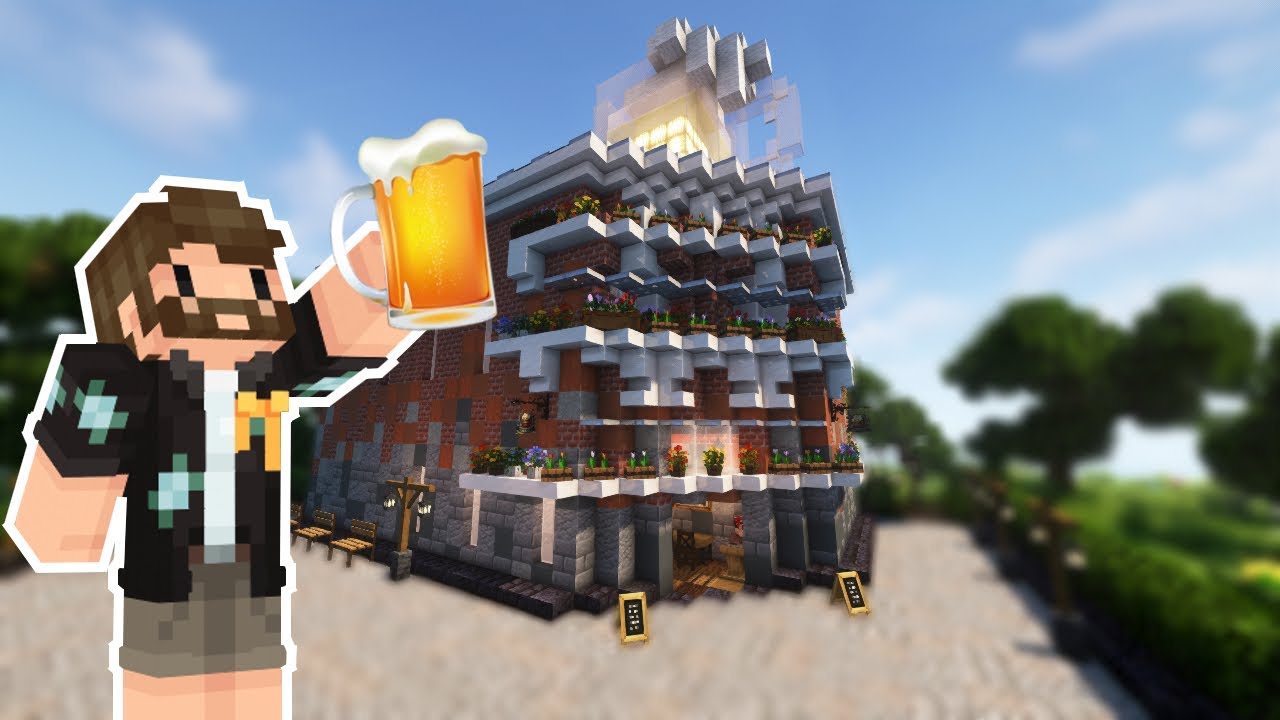 TO THE BEER GARDEN! CHEERS! | Minecraft Build - YouTube
