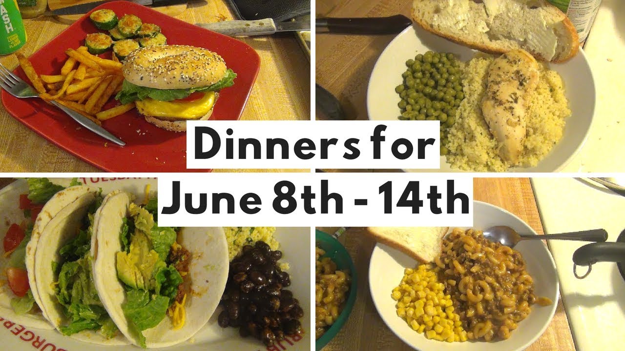 What's for Dinner June 8th to 14th || Family Meal Ideas || #19 - YouTube