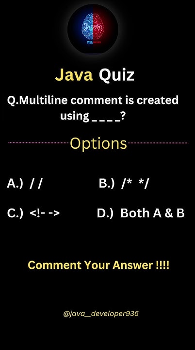 Multiline Comment In Java 😱😱java Javadeveloper Programming Coding
