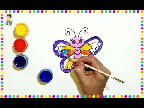 Butterfly Art for Kids 🦋 Ages 8-10 | Easy Painting Lesson for Beginners