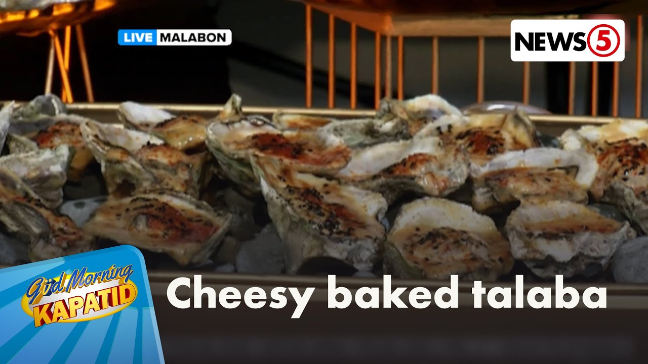 Cheesy garlic baked talaba sa Malabon City - YouTube
