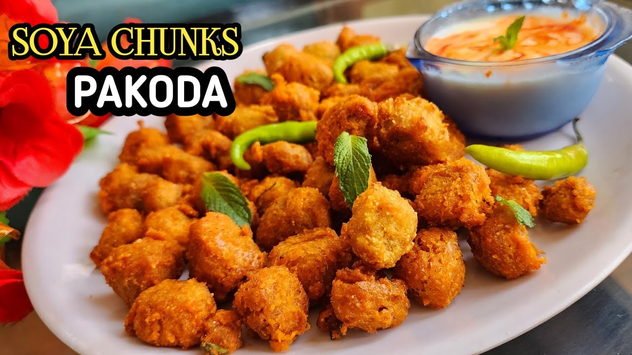 Nutri Pakoda // Soya chunks pakora Recipe - YouTube