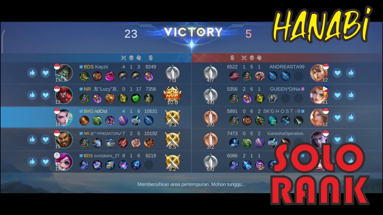 #6 Hanabi #gameplay #solorank #mobilelegends - YouTube
