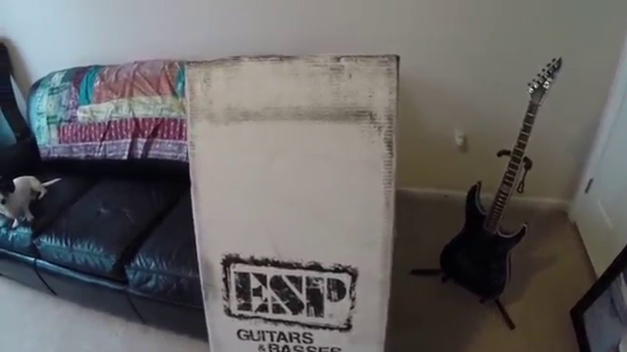 Esp Eclipse E-II DB VB Vintage black Unboxing - YouTube