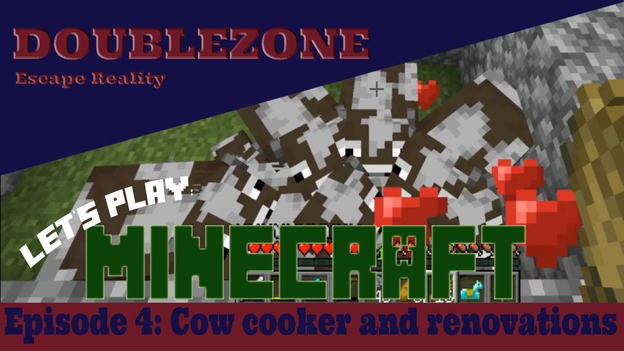 Let's play Minecraft episode 4: Cow cooker and renovations! - YouTube