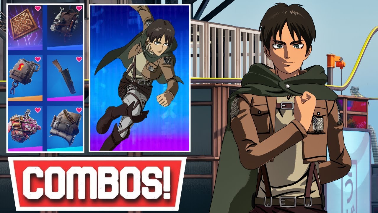 *NEW* BEST EREN JEAGER SKIN COMBOS [ATTACK ON TITAN]! | Fortnite - YouTube