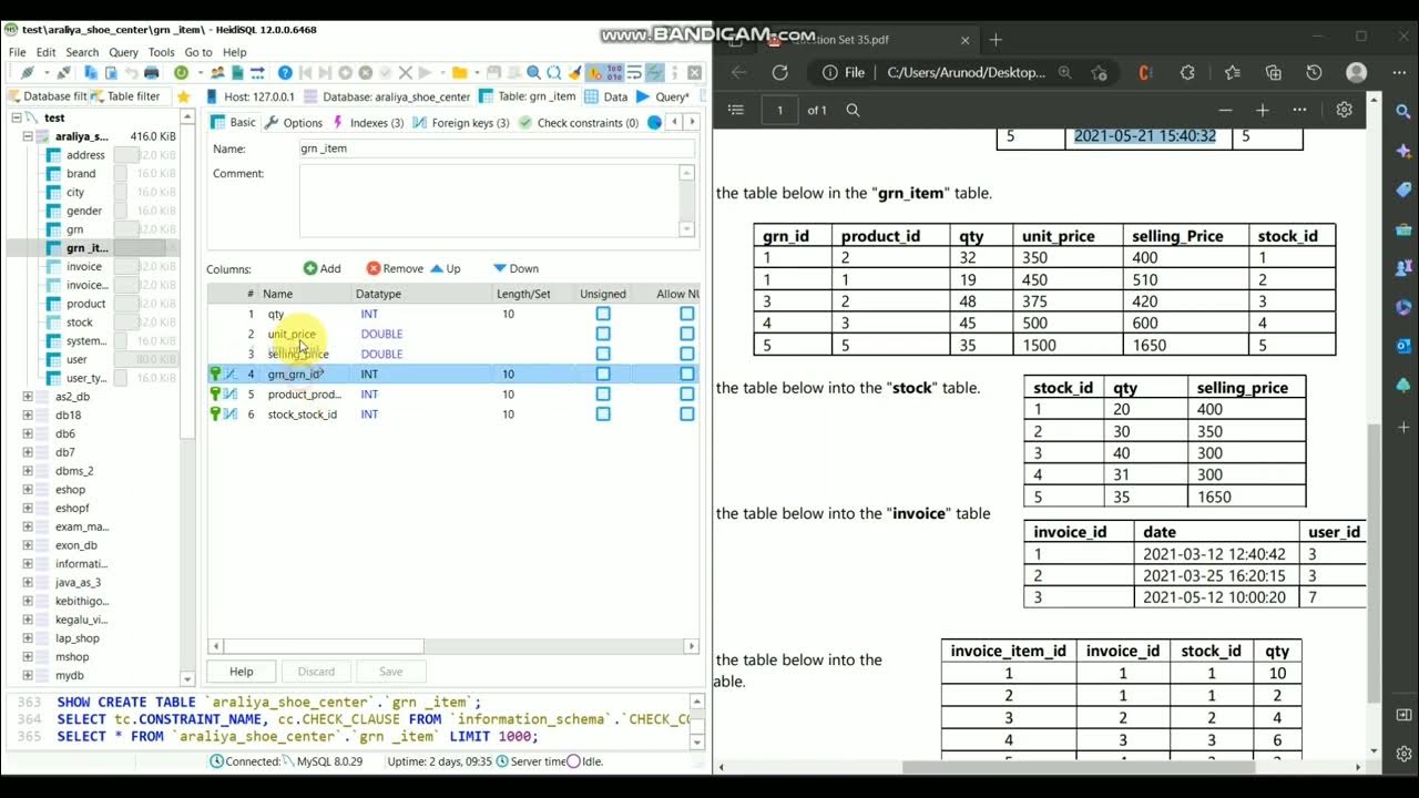 Data Base Task 35 | 1st Year | Java Institute For Advanced Technology ...