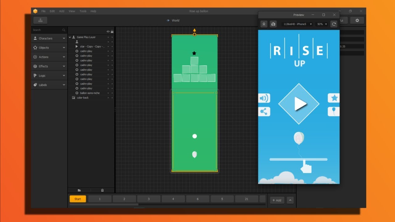 Make Perfect Rise UP Game in Buildbox full tutorial - Part 1 - - YouTube
