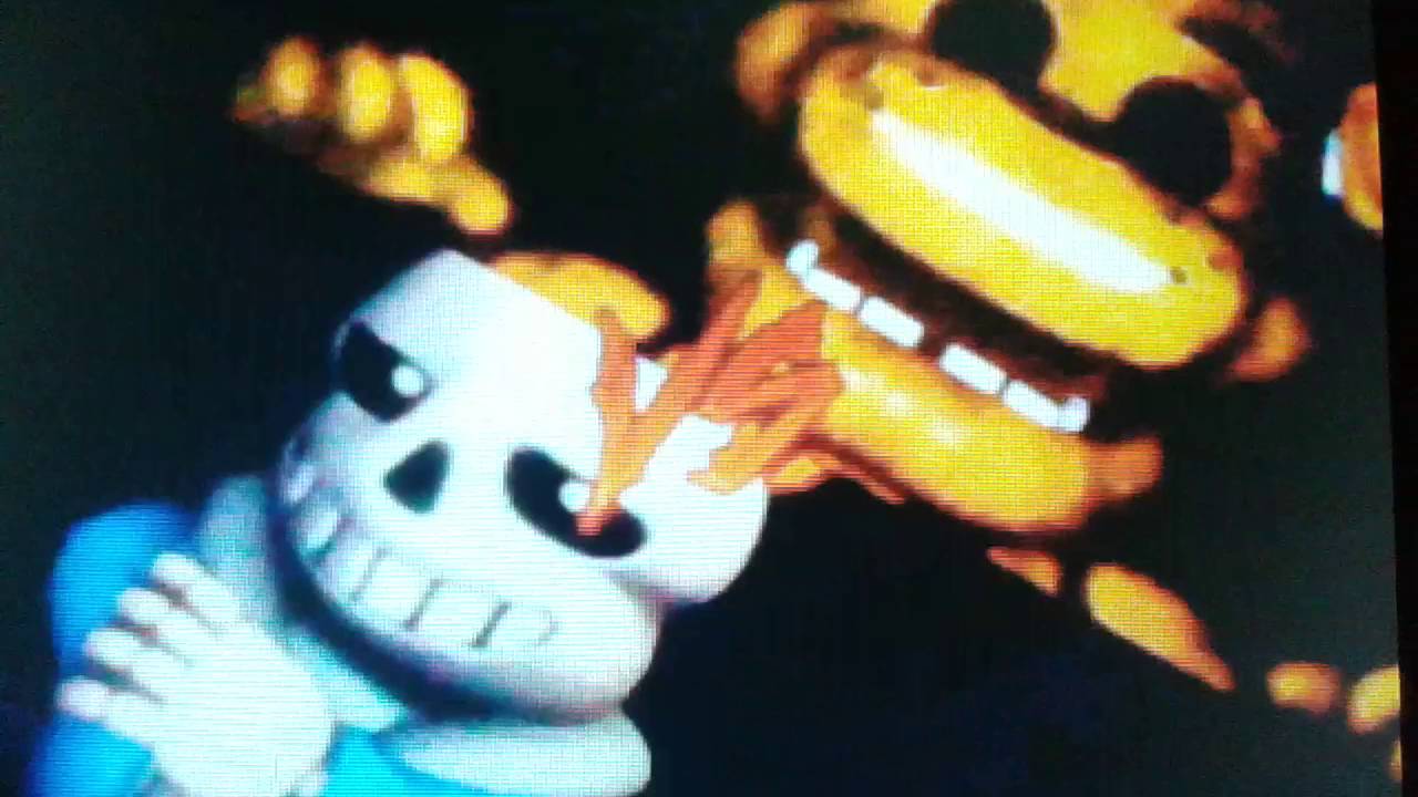 Freddy fazbear vs sans skeleton the battle ground - YouTube