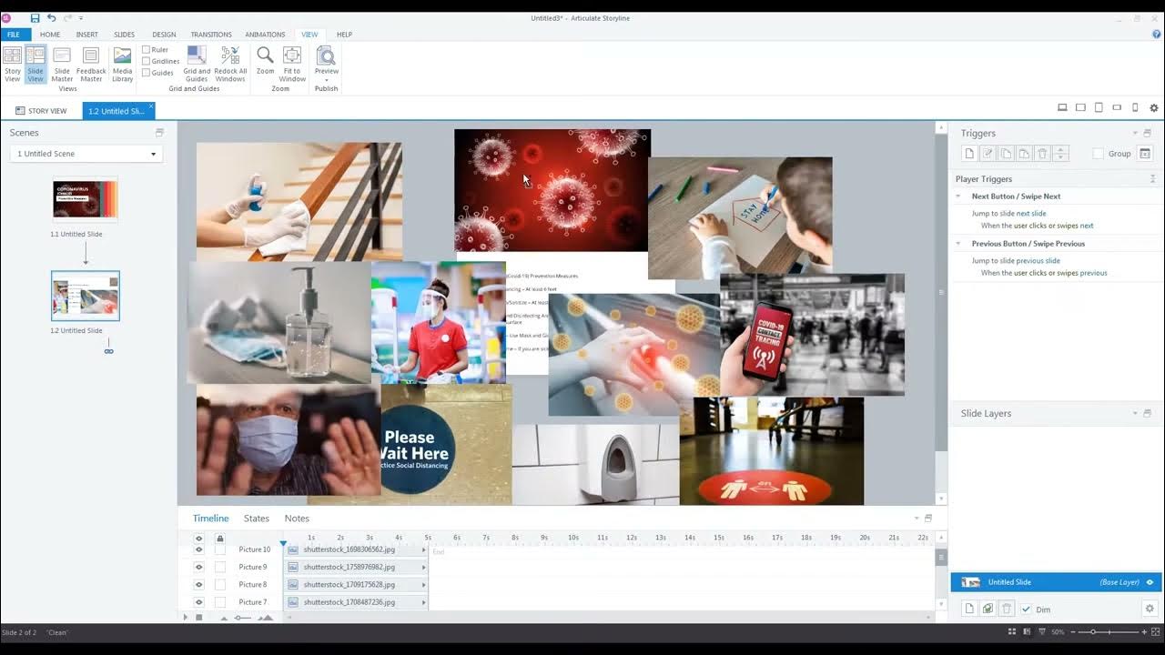 Articulate Storyline 360 - An Interactive Slide Deck - YouTube