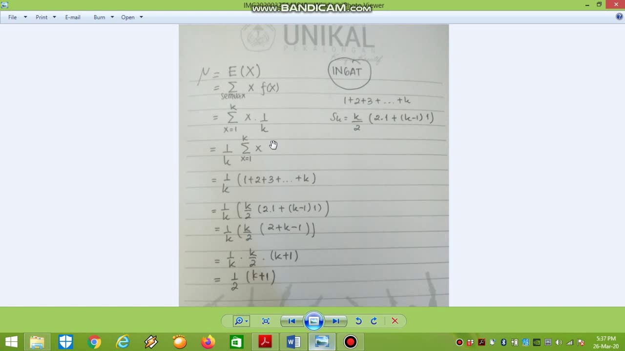 Distribusi Uniform Diskrit - YouTube