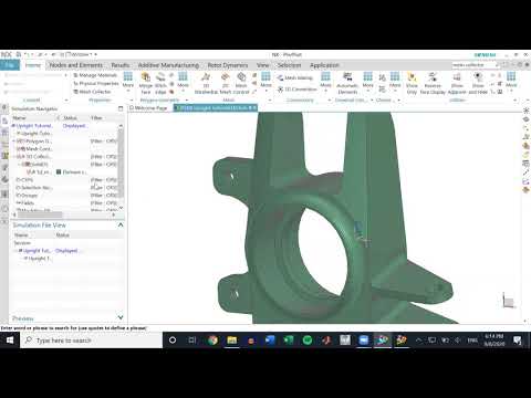 NX/Simcenter Nastran Basic Workflow with Example EXPLAINED - YouTube