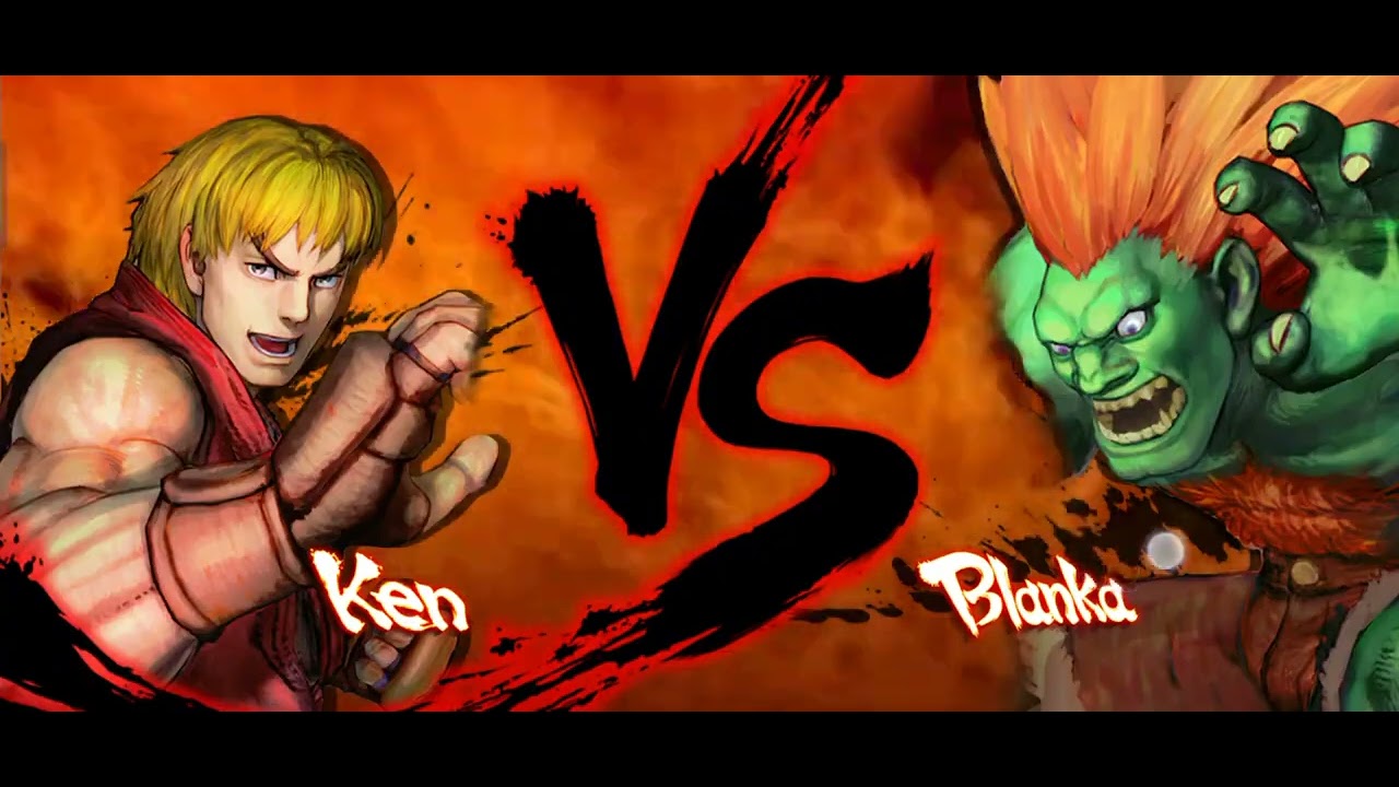 Street Fighter IV - Ken fight on hard level - YouTube