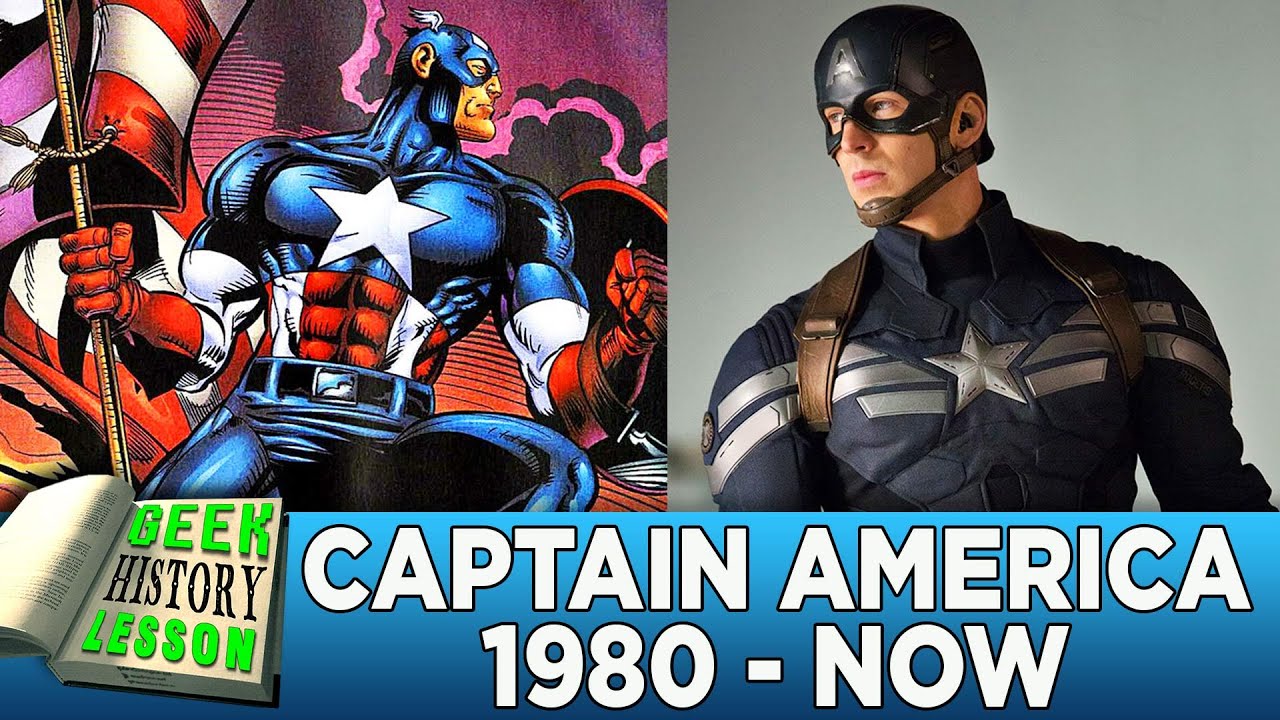 Captain America's History - 1980 to Now! - Geek History Lesson - YouTube