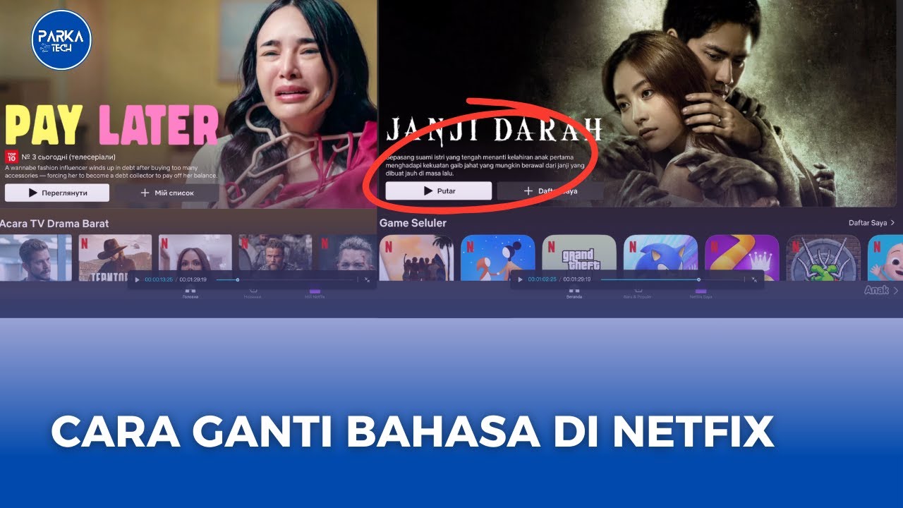 CARA GANTI BAHASA DI NETFLIX DENGAN MUDAH | PARKA TECT - YouTube