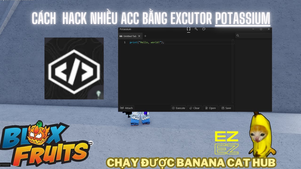 Cách Hack Nhiều Acc Bằng POTASSIUM EXECUTOR!!! ( có thể chạy BananaCat ...
