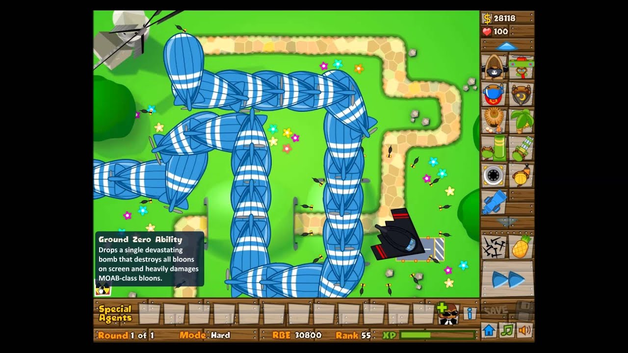 BTD5: how to beat MOAB madness special mission - YouTube