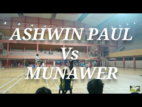 Ashwin paul Vs Munawer ,District men's singles final 2017 Calicut ...