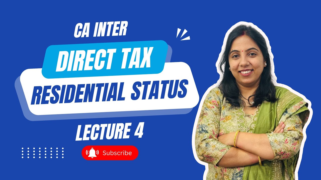 Lecture 4 TAX Residential Status - YouTube