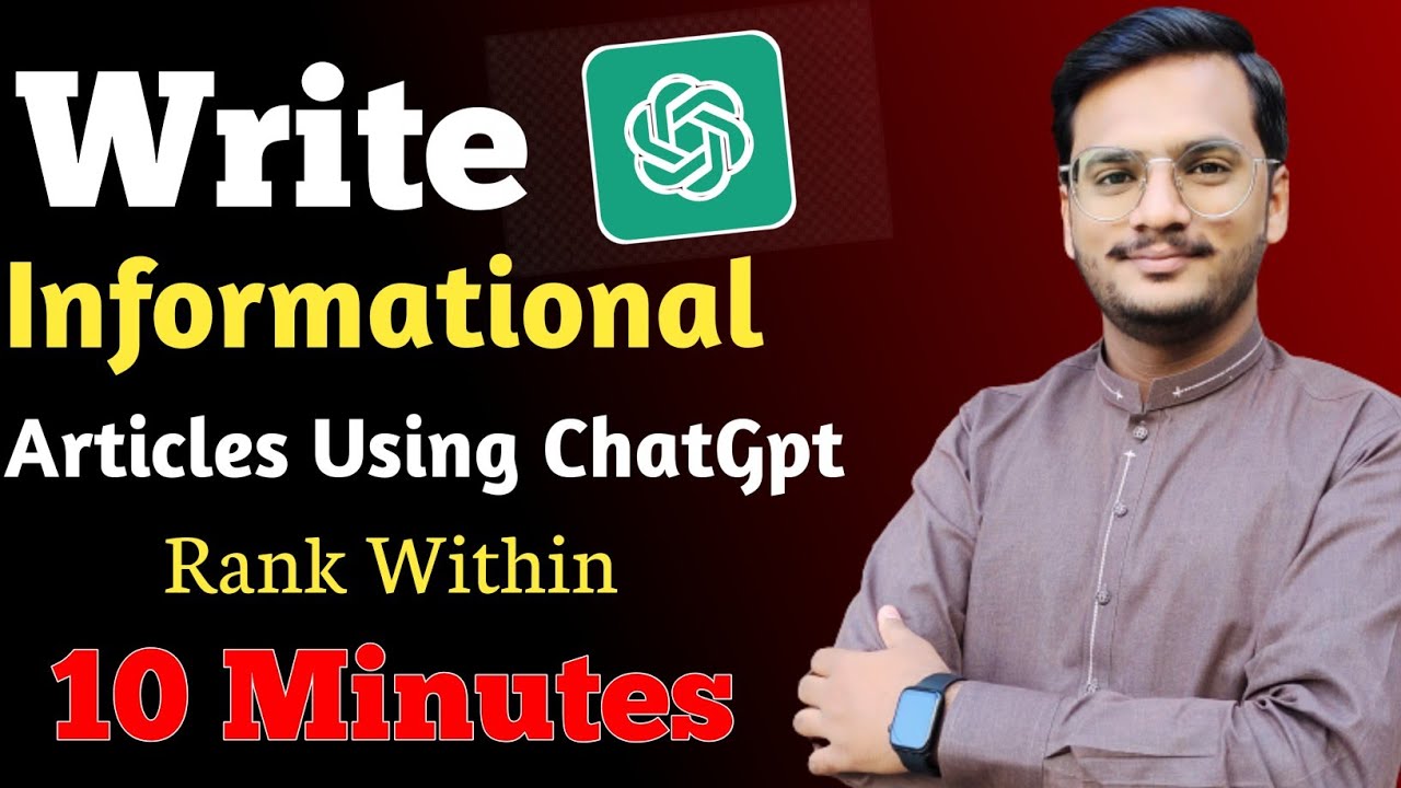 How To Write Articles Using ChatGpt || Content Writing Using ChatGPT ...