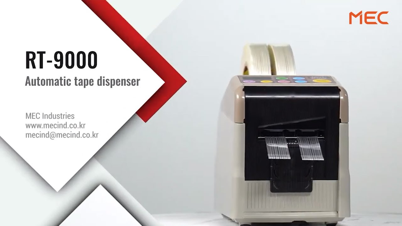 Automatic tape dispenser RT 9000 - YouTube