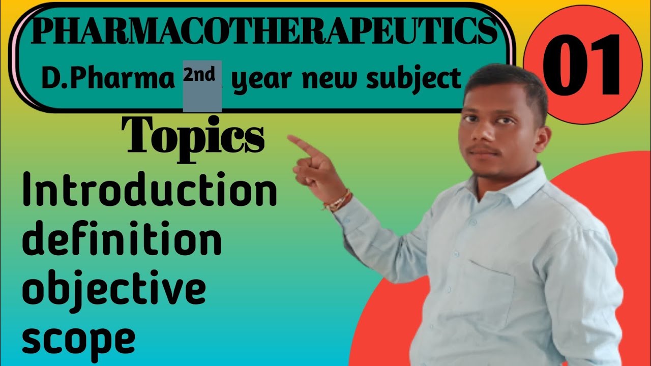 pharmacotherapeutics-introducation||Definition||objectives & scope||ch ...