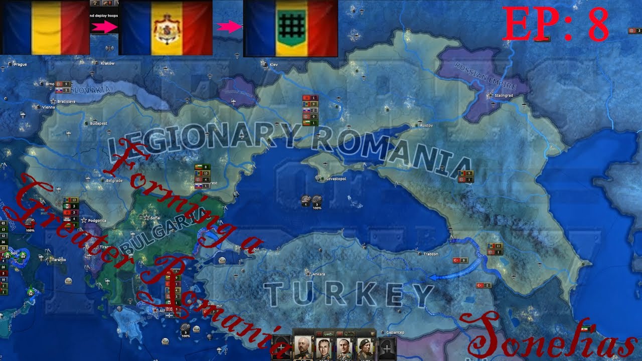 HOI4 - Forming a Greater Romania - 08 - Soviet surrender + holding off ...