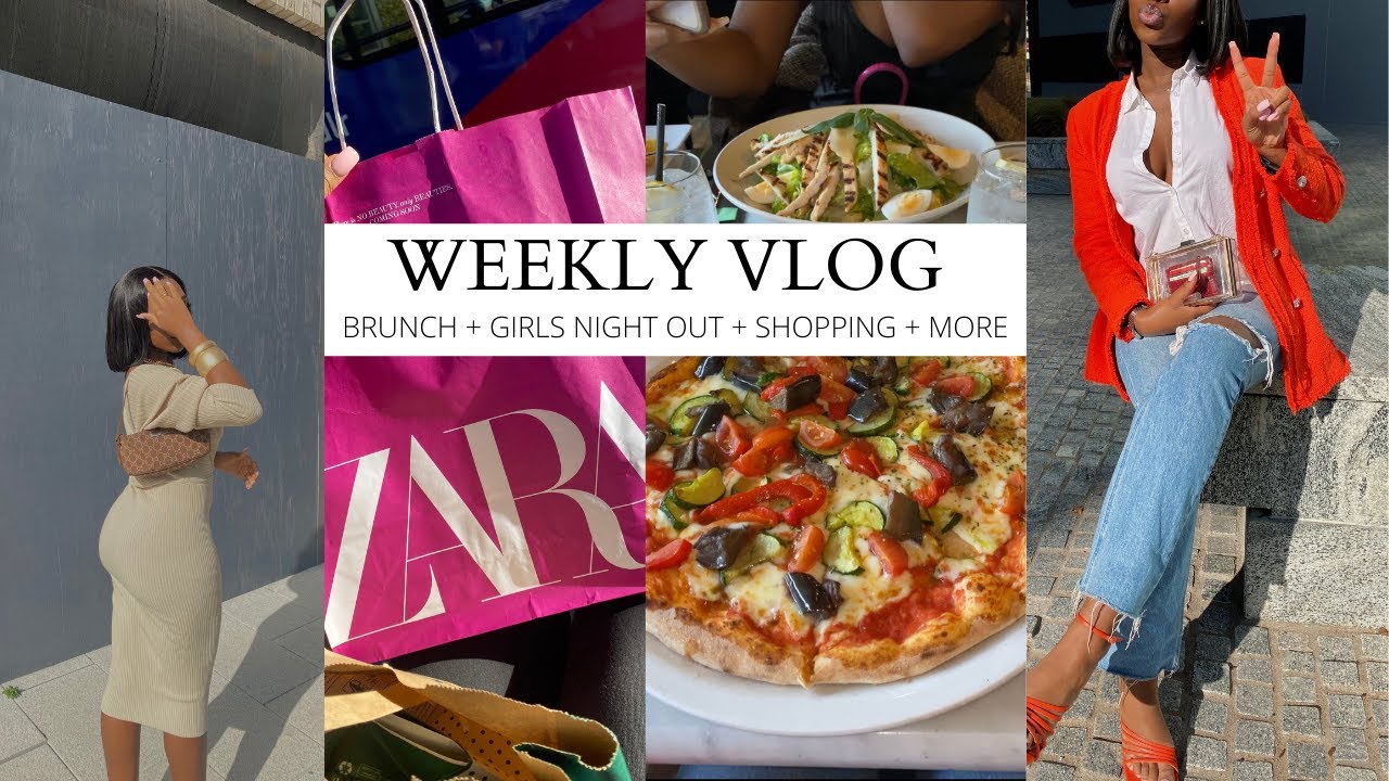 WEEKLY VLOG | BRUNCH + GIRLS NIGHT OUT + SHOPPING + MORE !!! - YouTube