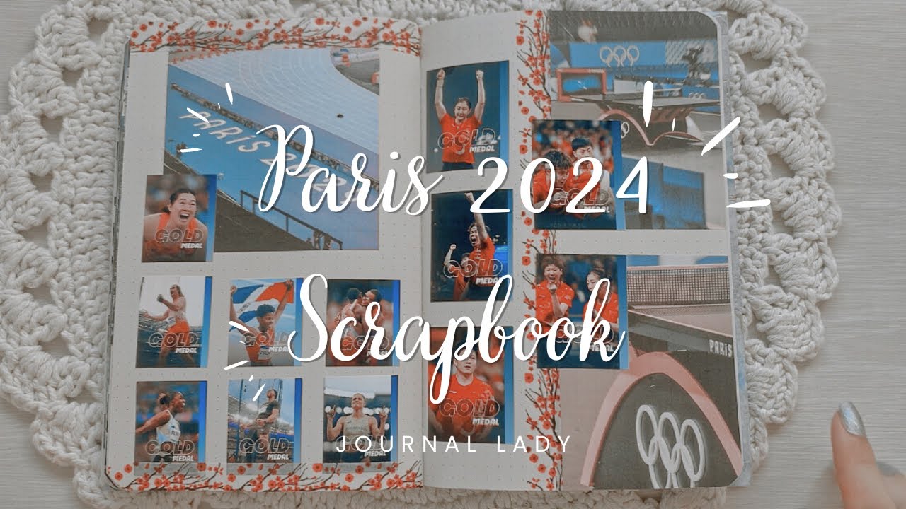 SCRAPBOOK WITH ME: ATHLETIC🏅 TABLE TENNIS 🏓 PARIS 2024 🇫🇷 | #asmr # ...