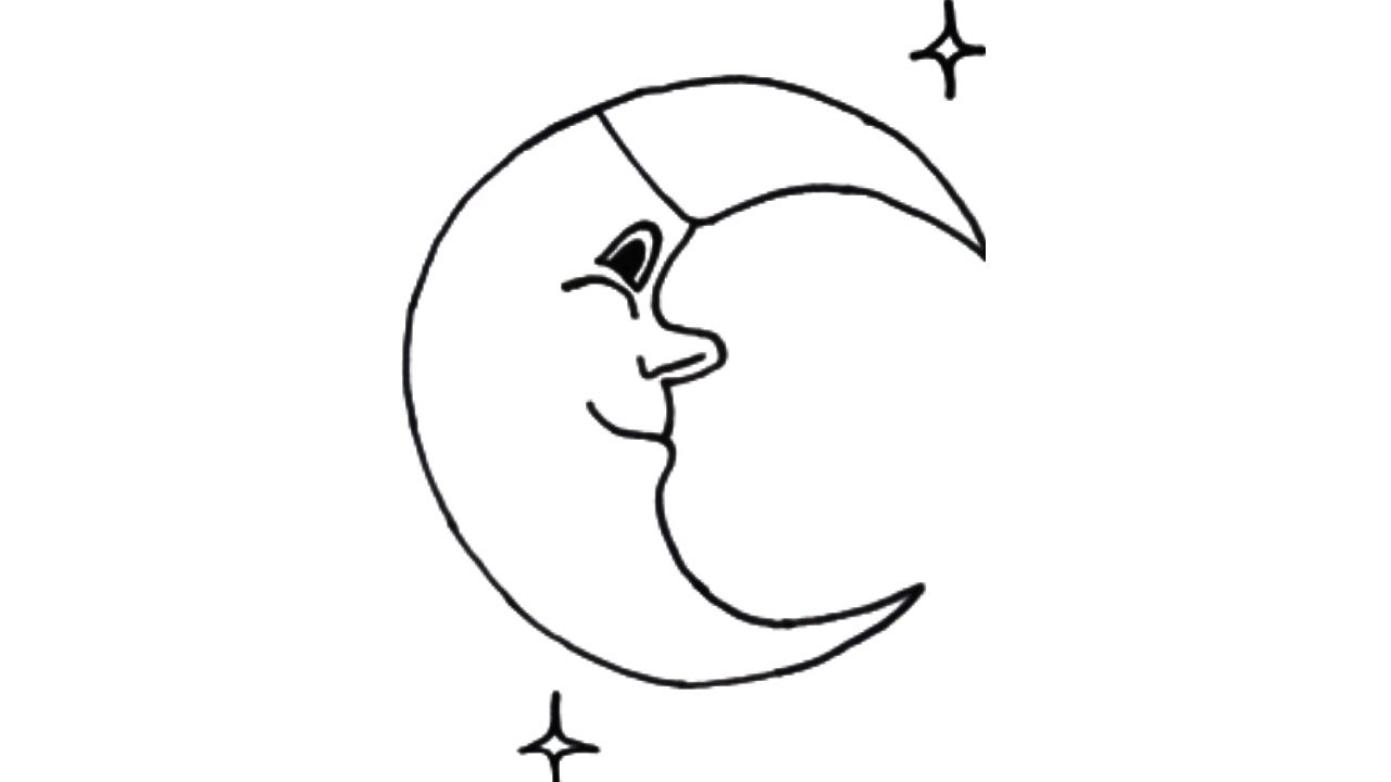 how to draw cute moon drawing very easy drawings draw so cute art ...