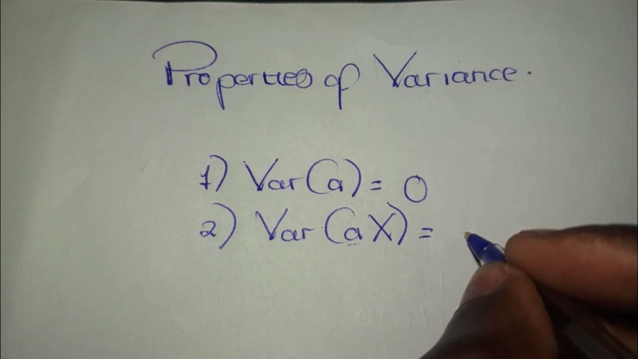 properties of variance video by Golden Zulu - YouTube