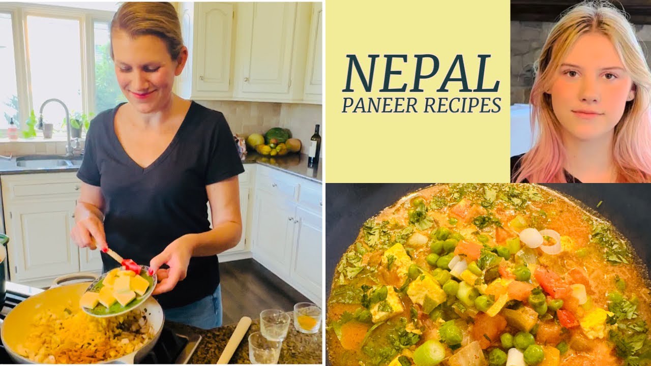 Nepal Food: Paneer Recipes w/ Peas & Curry - YouTube