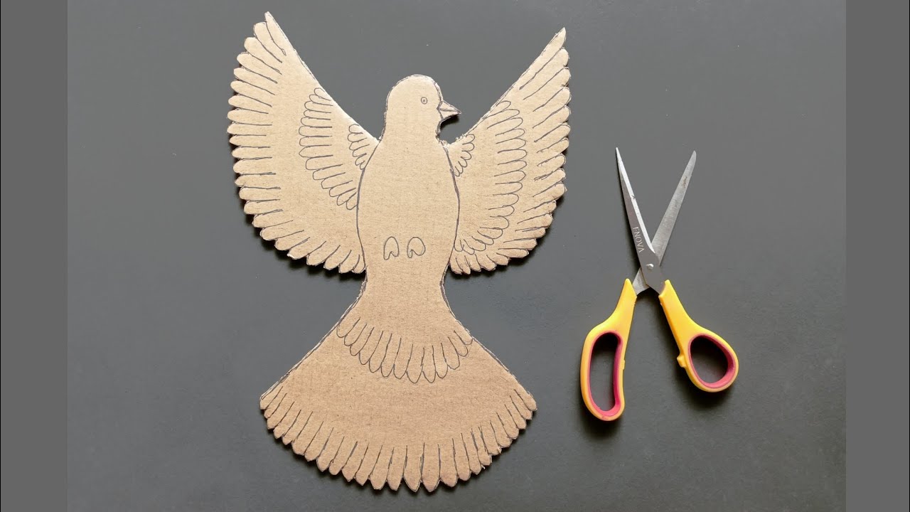 Simple Birds Wall Hanging Using Cardboard And Colour Paper/ Paper Craft ...