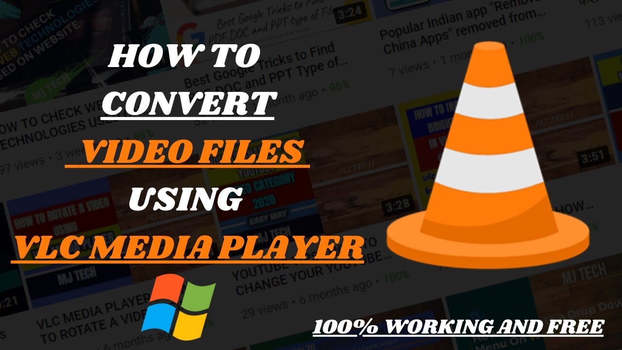 HOW TO CONVERT VIDEO FILES USING VLC MEDIA PLAYER | VLC MEDIA PLAYER ...