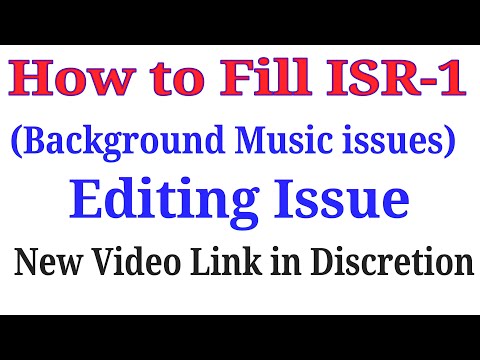 How to fill ISR 1 form ( Share @FinTuber ) - YouTube