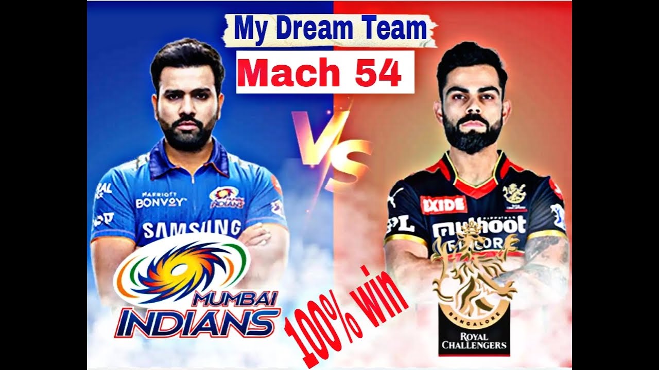 MI VS RCB DREAM 11 DREAM TEAM/ 100% WINING TEAM/ MY DREAM TEAM ! IPL ...