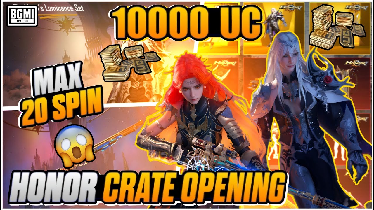 🔥LUCKIEST Crate Opening EVER | ASTRAL BLESSINGS HONOR SET + M24 ( BGMI ...