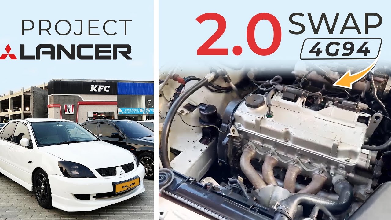 Swapping 2000CC Engine In My Lancer | 4G94 Swap In Project Lancer ...