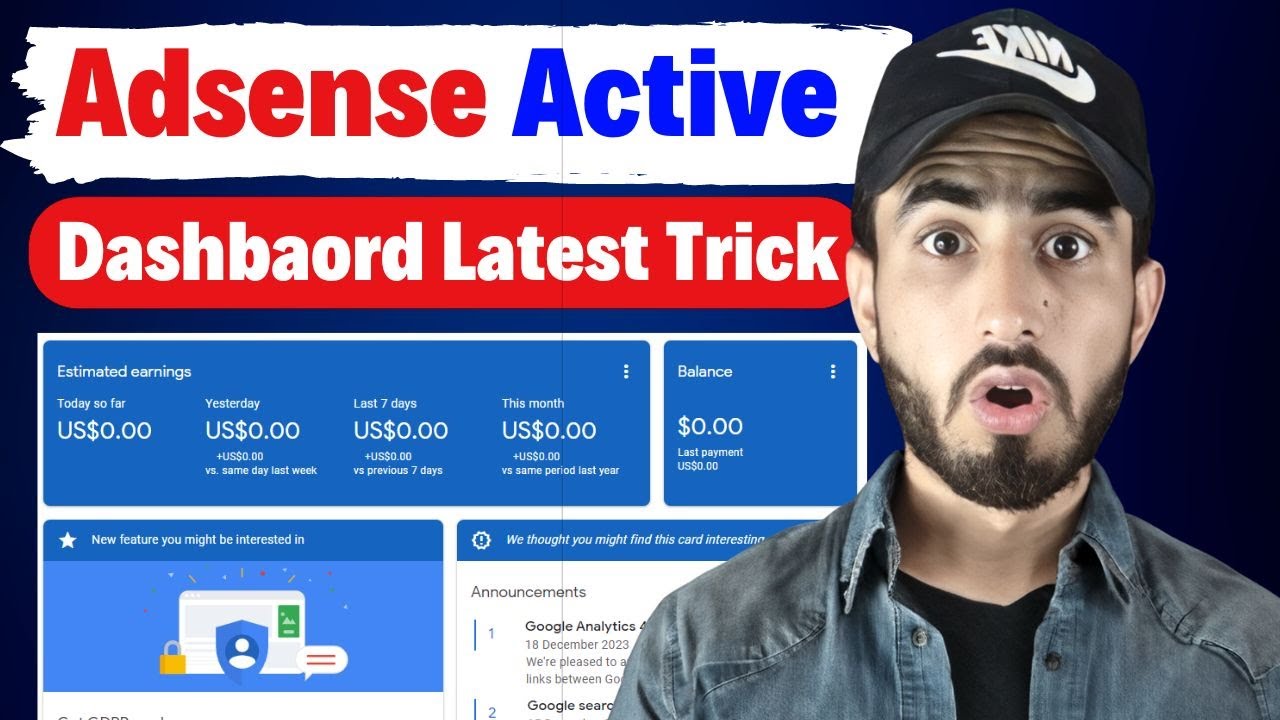 Google Adsense Active Dashboard Latest Trick 2024 | Unlimited Adsense ...