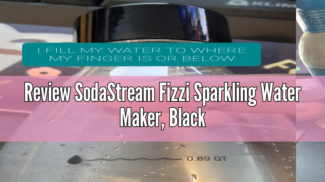 Review SodaStream Fizzi Sparkling Water Maker, Black - YouTube