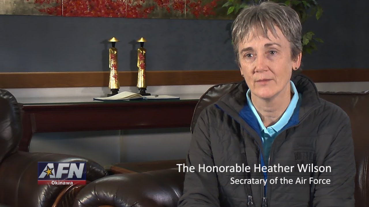 SecAF Heather Wilson visits Kadena Air Base - YouTube