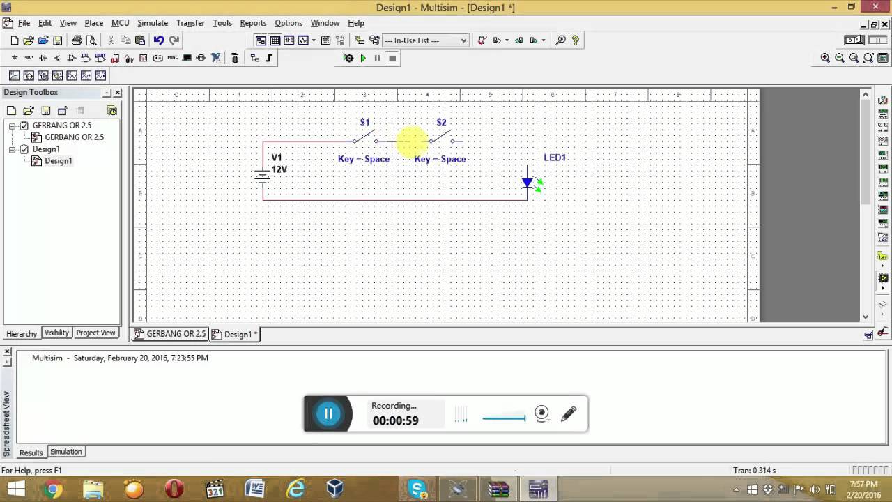 GERBANG LOGIKA AND DENGAN SAKLAR DAN LAMPU - YouTube