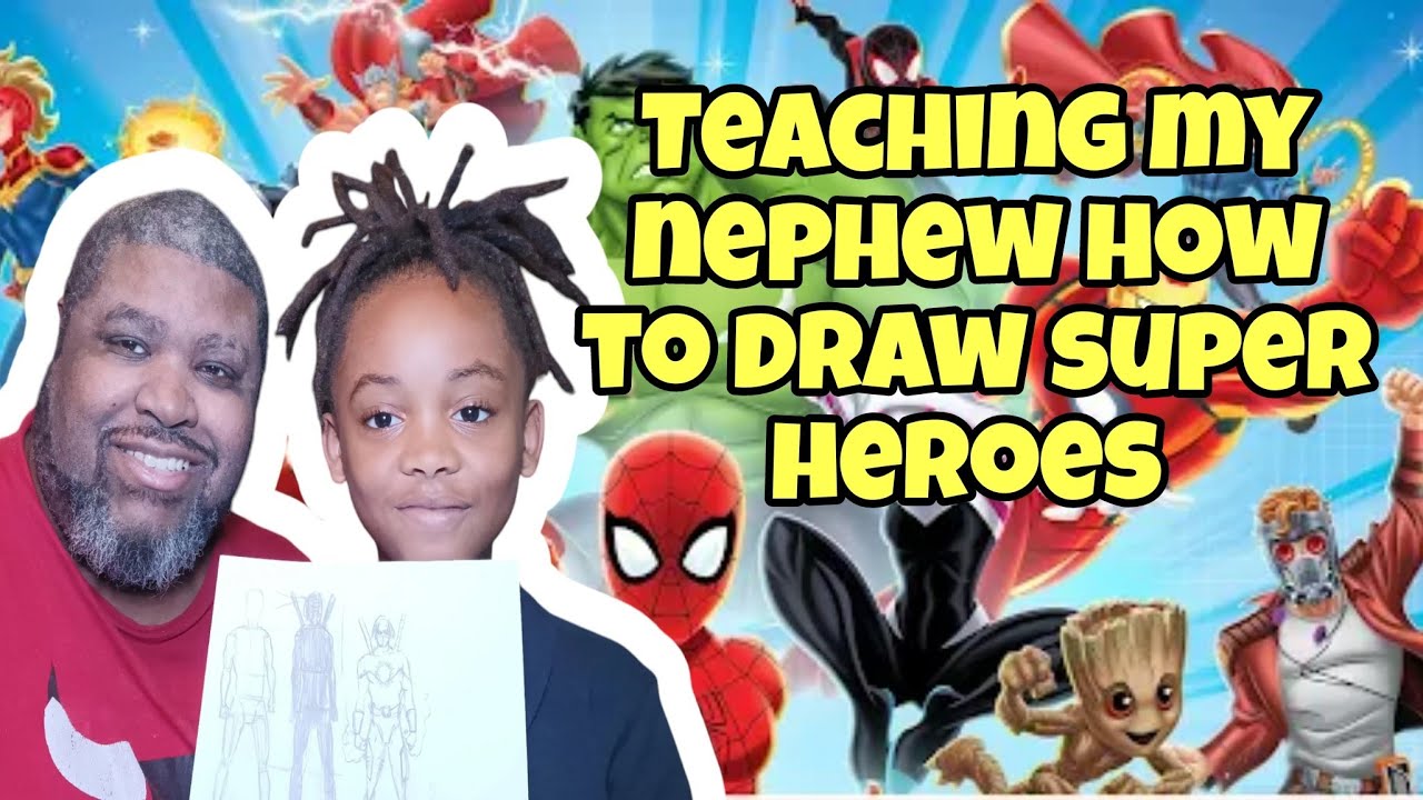 SPENT THE WEEKEND WITH MY NEPHEW HE WANTED TO LEARN HOW TO DRAW # ...