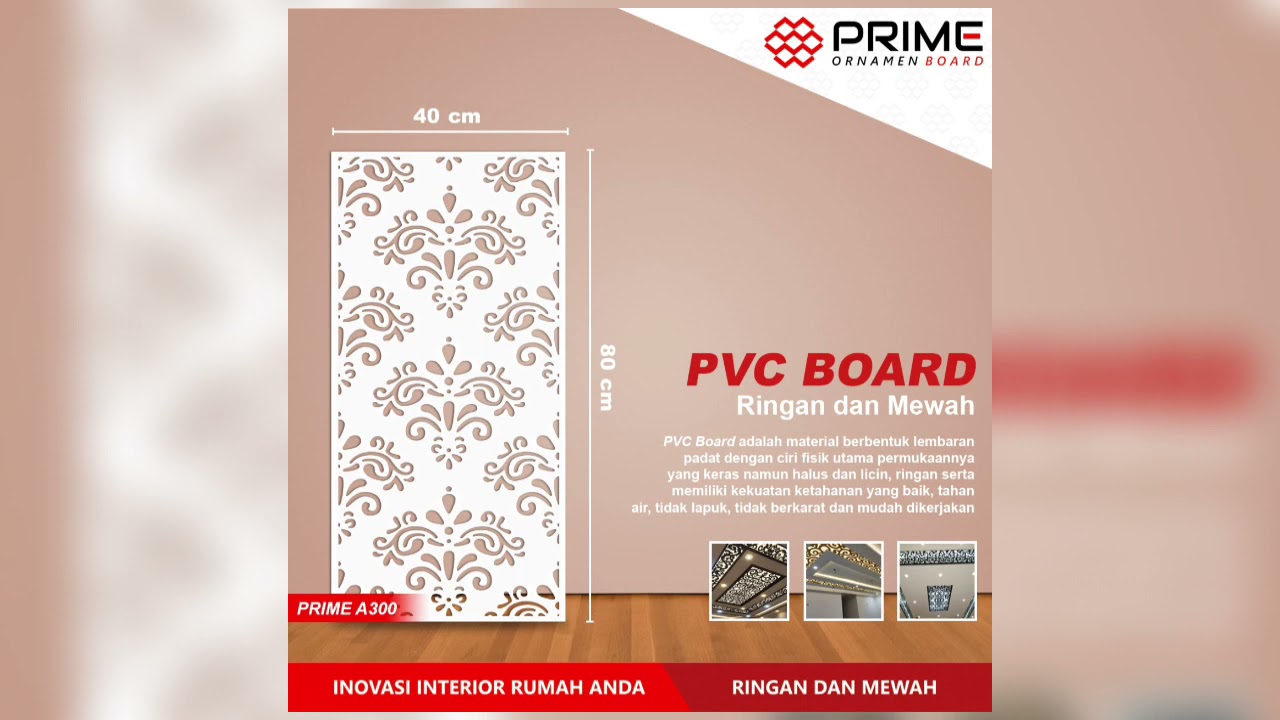 MOTIF MOTIF PVC CUTTING BOARD UNTUK PLAFON - YouTube