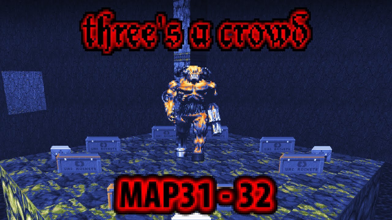Three's a Crowd (UV, Pistol Start) - MAP31 / MAP32 - YouTube