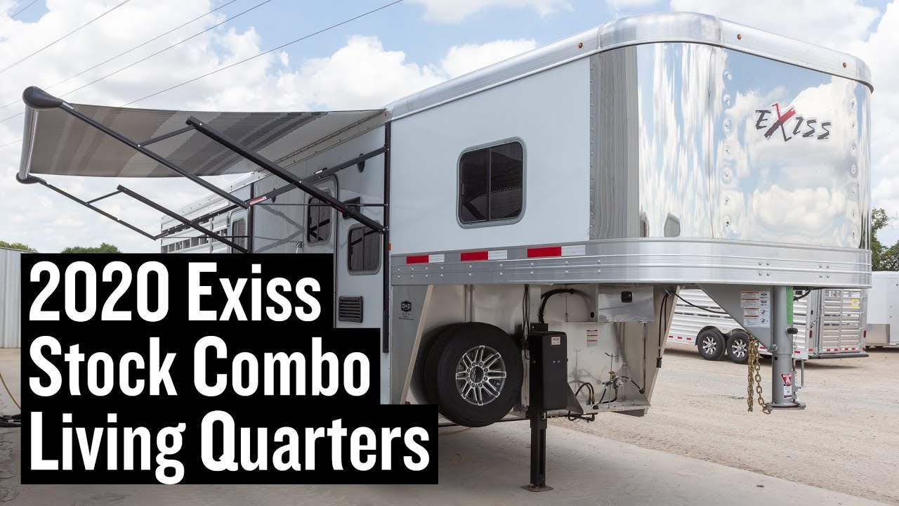 2020 Exiss Stock Combo Living Quarters Trailer - Stock #3652 - YouTube