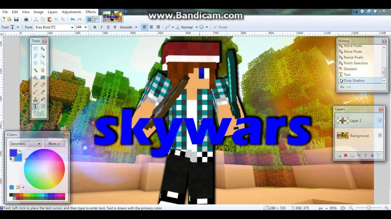HOW TO MAKE A MINECRAFT SKYWARS THUMBNAIL (SO COOL*) - YouTube