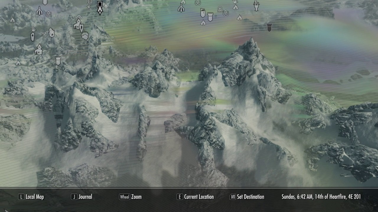 Skyrim Special Edition Glitches: Glitched Map - YouTube