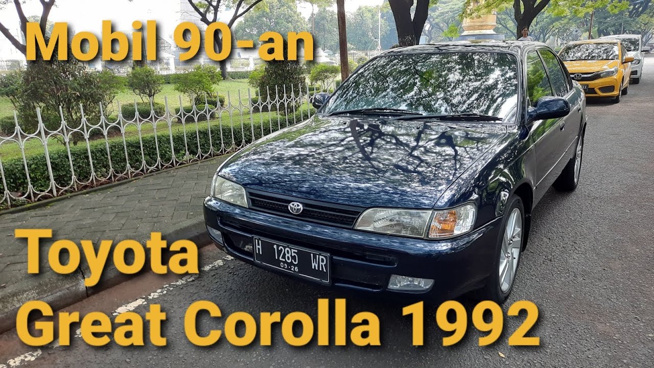 Toyota Great Corolla SEG 1992, Mobil 90-an, Tampilan dan Fitur Masih ...